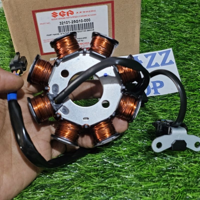 Jual spul spull stator assy satria fu 150 karburator original sgp 32101-25G10 | Shopee Indonesia
