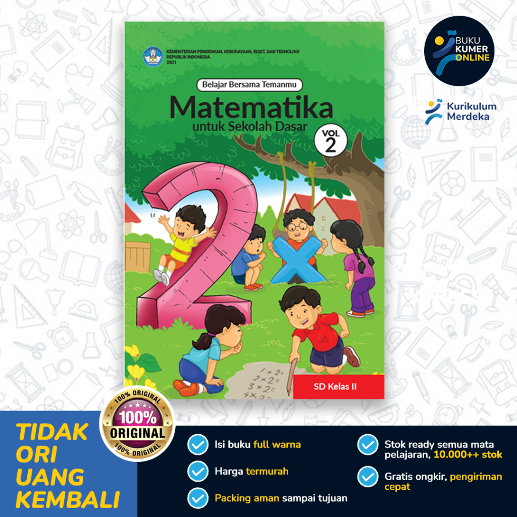 Jual Buku Matematika Kelas 2 SD Semester 2 - Buku Paket Siswa - Kurikulum Merdeka | Shopee Indonesia
