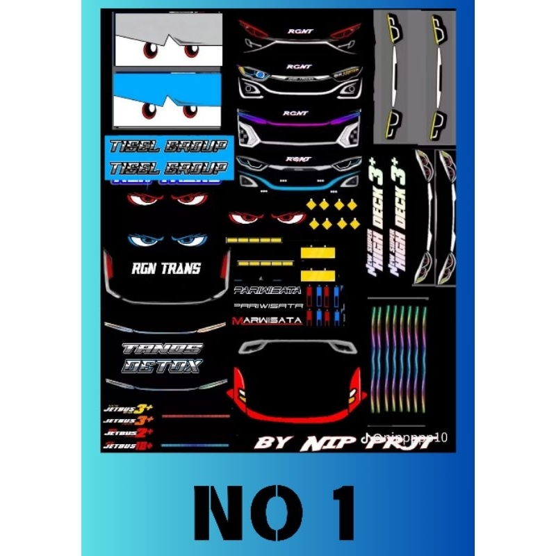 Jual sticker vektor | sticker miniatur bus| stiker bus basuri |minimal ...