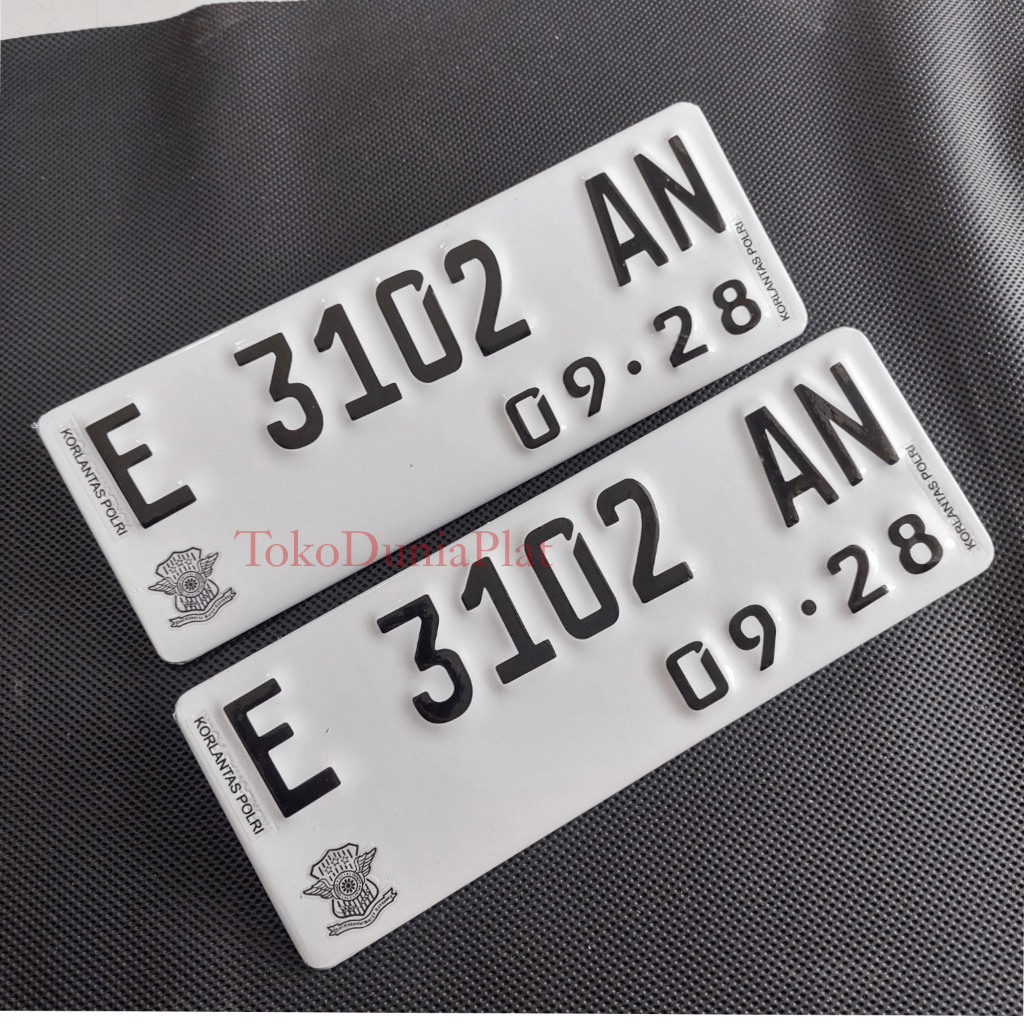 Jual PLAT NOMOR MOTOR BAUT TANAM FONT BARU DAN FONT LAMA PAKE LOGO DP08 ...