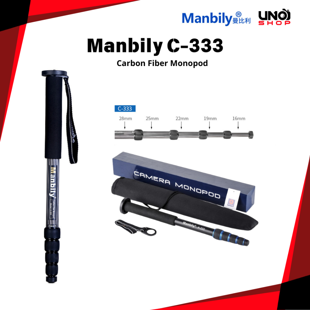 Jual Monopod Manbily C-333 Carbon Fiber | Shopee Indonesia