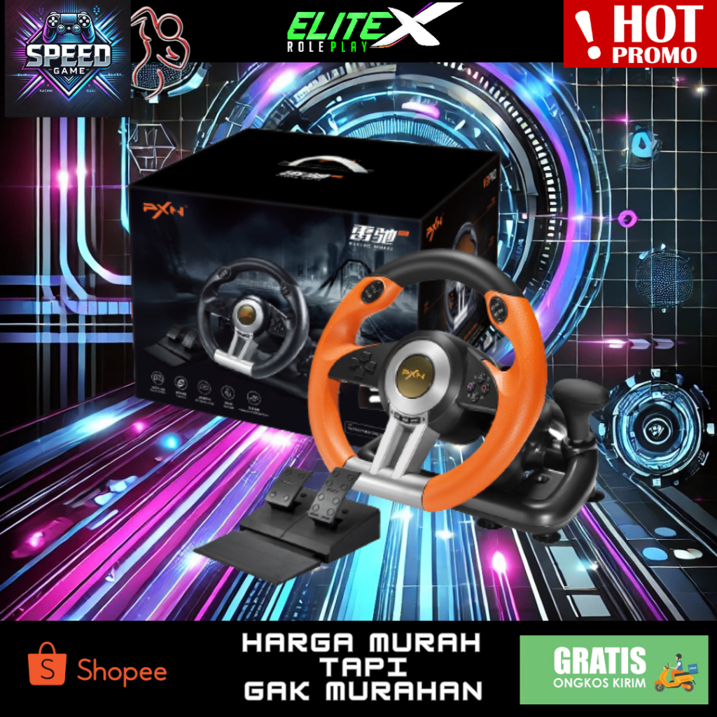 Jual Stir Setir PXN Steering Wheel Racing PXN V3 V3II For PS3 PS4 PC ...