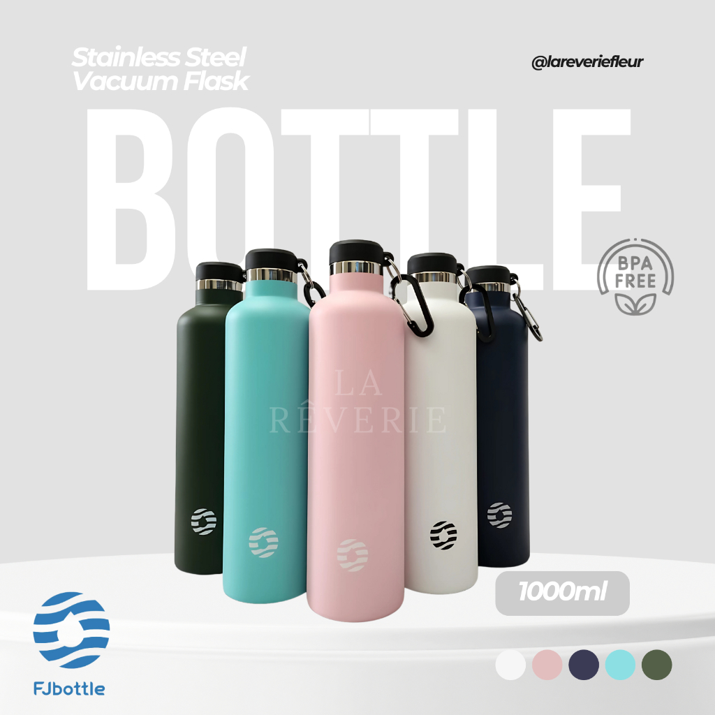 Jual FJBOTTLE - Botol Minum Tumbler Olahraga 1000ml Stainless Steel Vacuum Flask Thermos Bottle ...