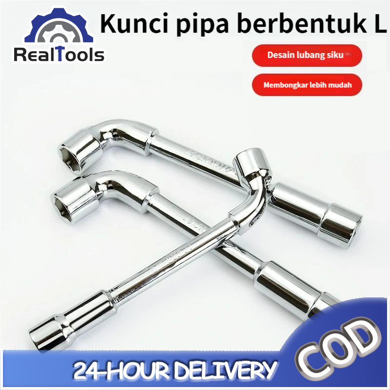 Jual RealTools Kunci Sock Socket Wrench L Shock L 8-17mm Hexagon Socket Double Sock | Shopee ...