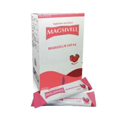 Jual Magsivell 10 Sachet Rasa Leci - Magnesium 340 mg Suplemen ...