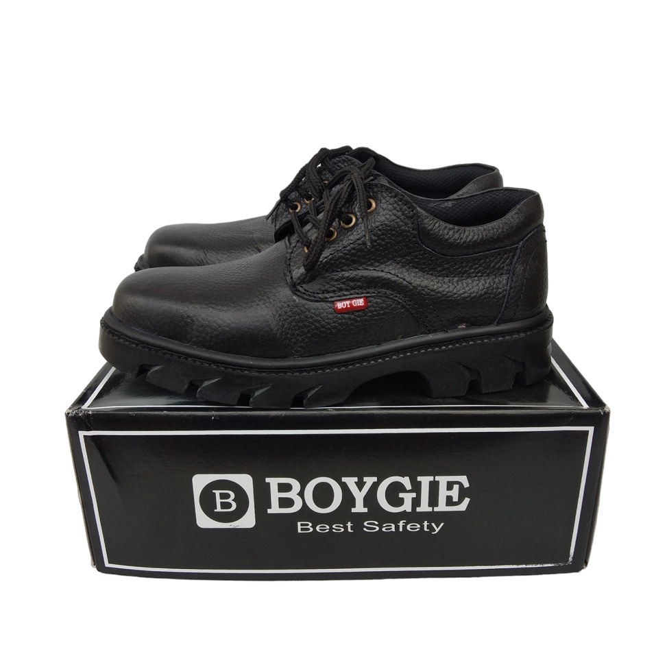 Jual Banyak Dipakai Sepatu Safety Kulit BOYGIE B5 Model Tali Sepatu ...