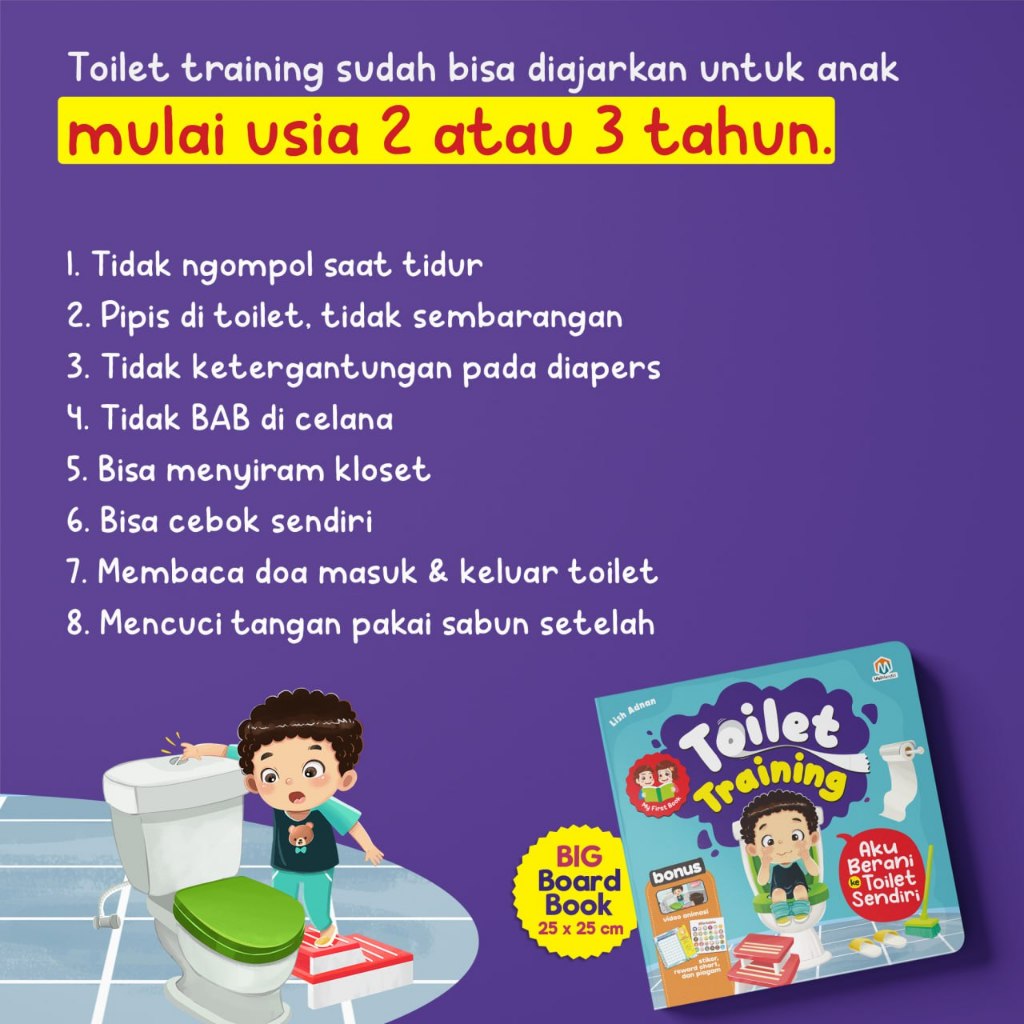 Jual Buku Toilet Training Book Toilet Training Anak Boardbook Toilet