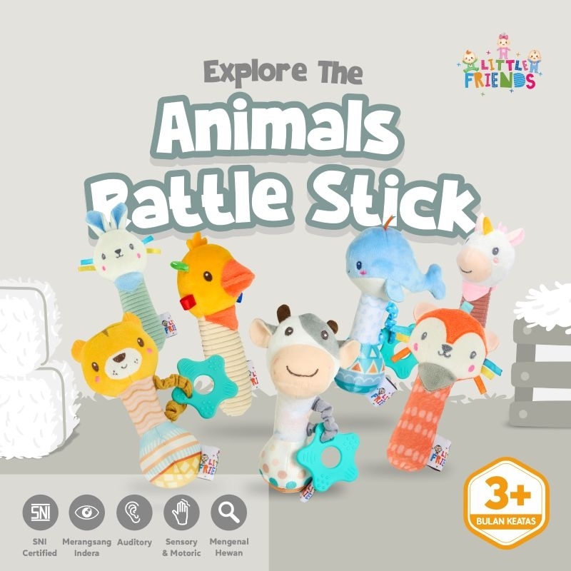 Jual Little Friends Rattle Stick Teether - Mainan Tangan Dan Gigitan ...