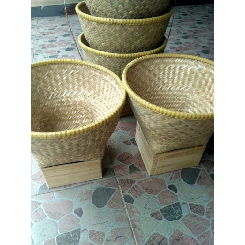 Jual Termurah - Boboko Anyaman Bambu Diameter 35 38 40 43 45 49 cm ...