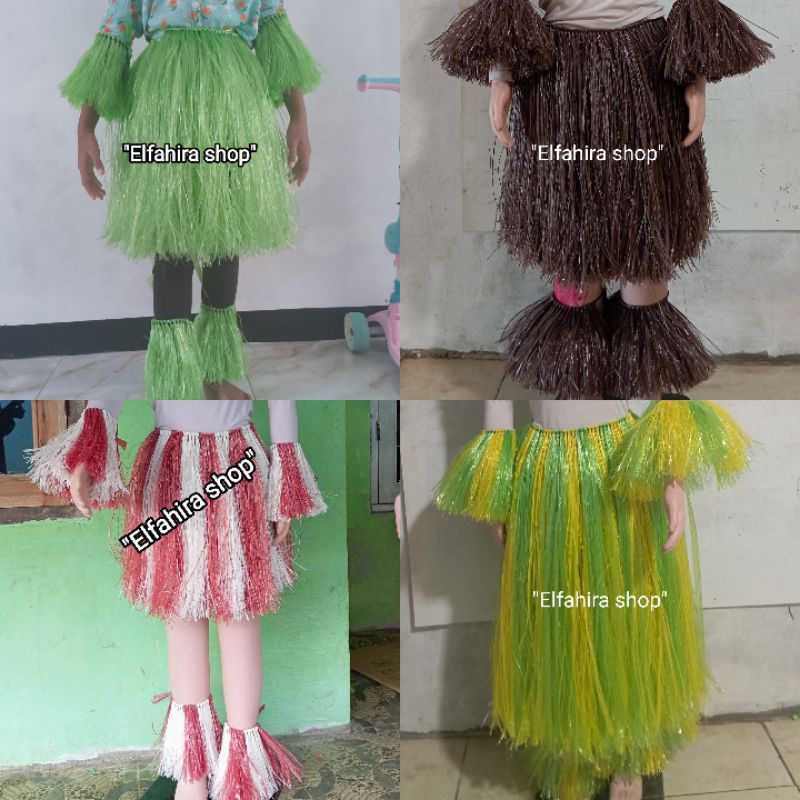 Jual ROK RUMBAI TALI RAFIA SATU PAKET TANGAN DAN KAKI sesuai gambar ...
