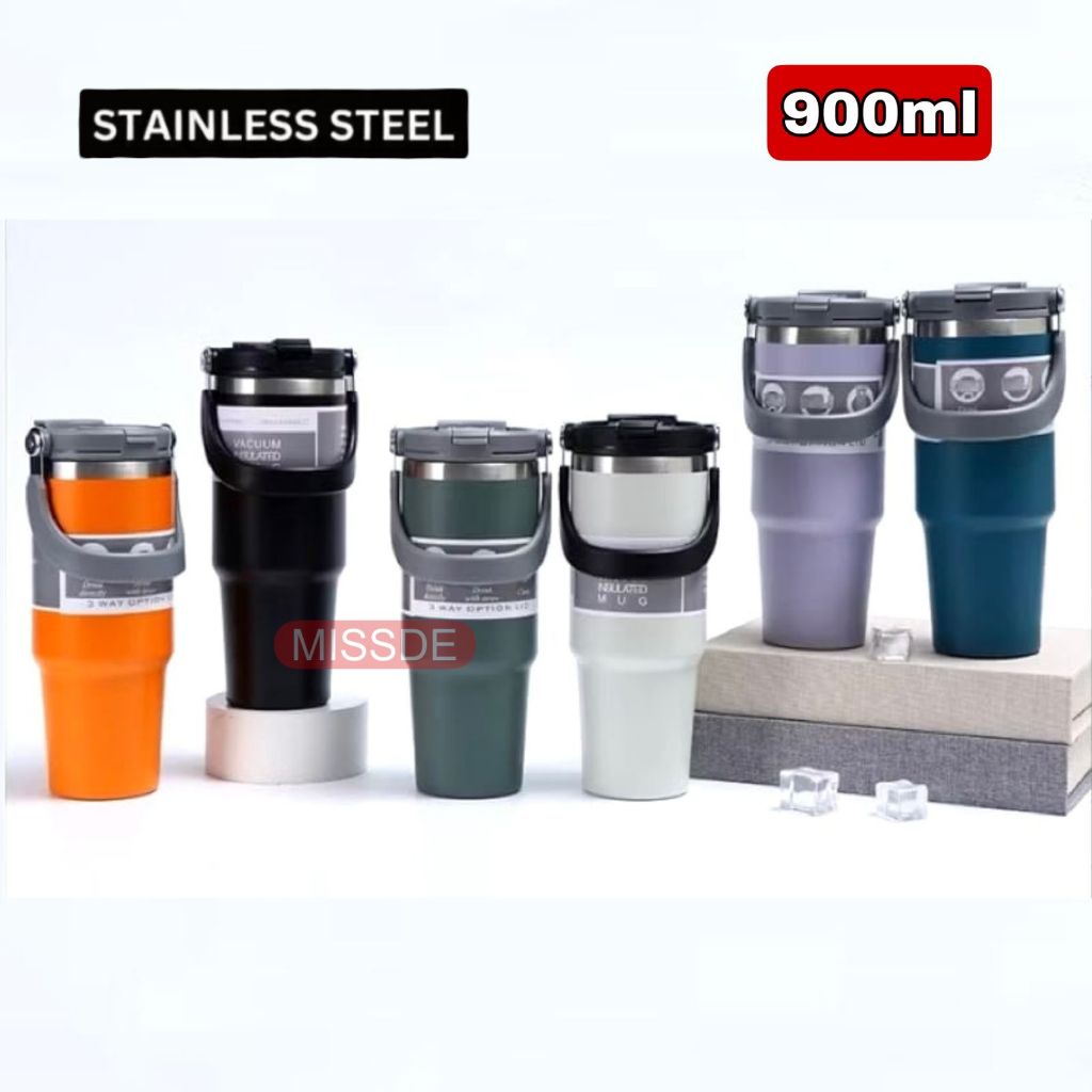 Jual TUMBLER STAINLESS MUG 890ML / 30 OZ VACUUM INSULATED / TUMBLER JUMBO / TUMBLER GELAS ...