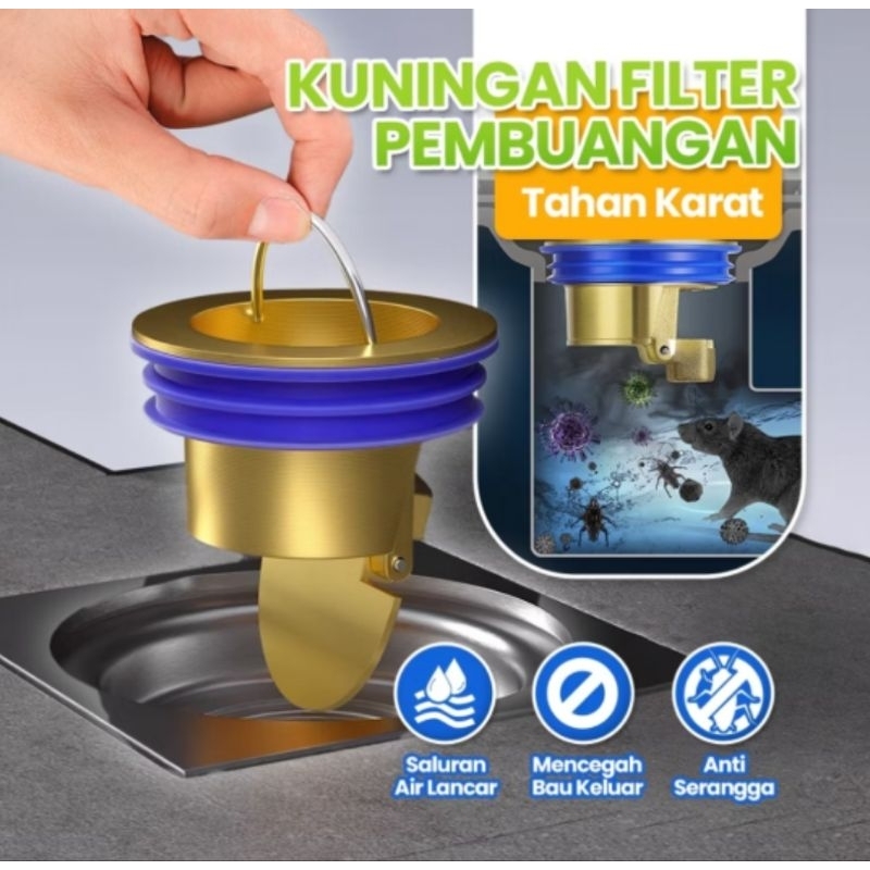 Jual filter pembuangan air kamar mandi/katup pembuangan air | Shopee ...