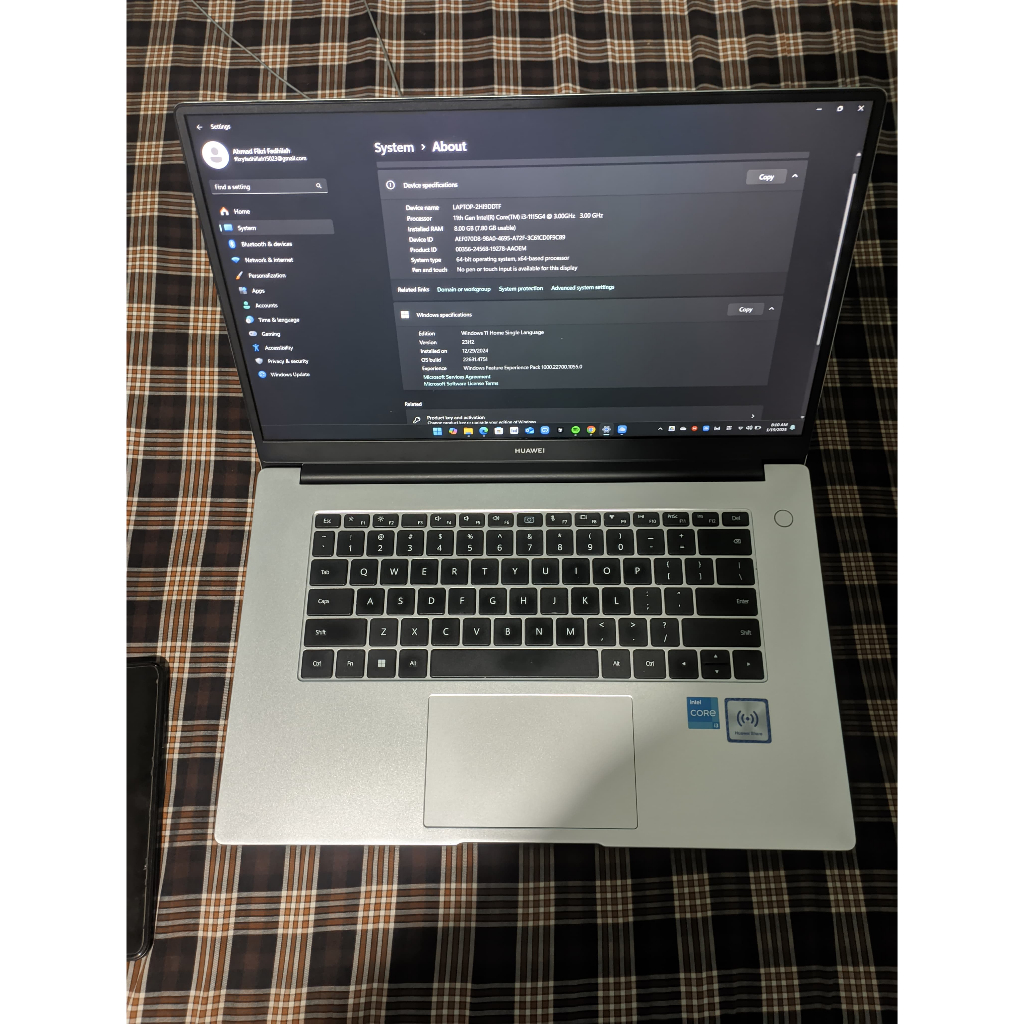 Jual Huawei MateBook D15 core I3-115G4 @3.00 GHz [SECOND] 15,6 inch ...