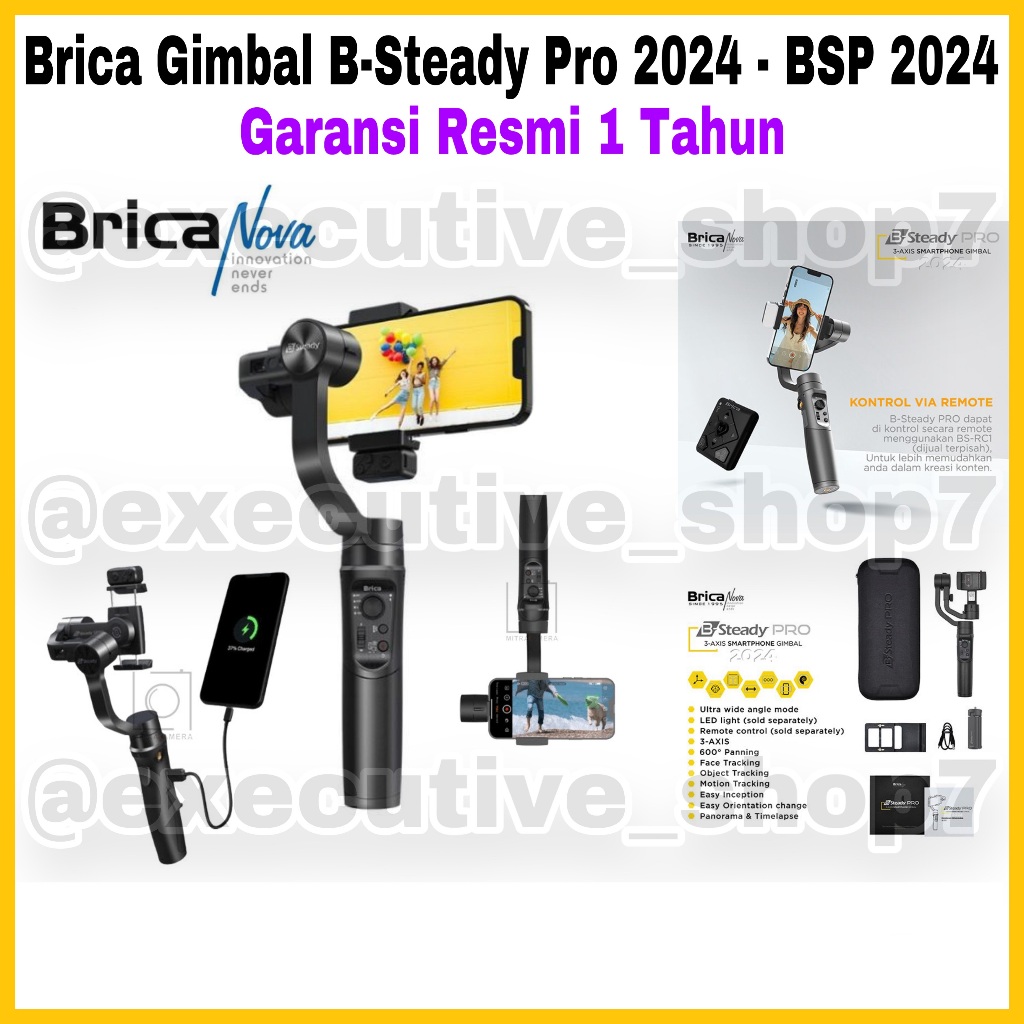 Jual Brica Gimbal B-Steady Pro 2024 - BSP 2024 - Garansi Resmi 1 Tahun ...