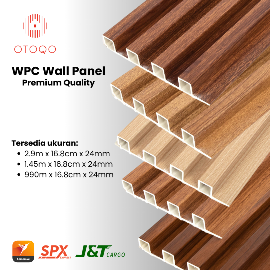 Jual WPC Wall Panel 3 Meter Wood Panel Dinding Motif Kayu 3D WPC Panel ...