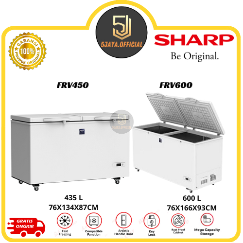 Jual Chest Freezer Sharp - FRV450/FRV600 Sharp | Shopee Indonesia