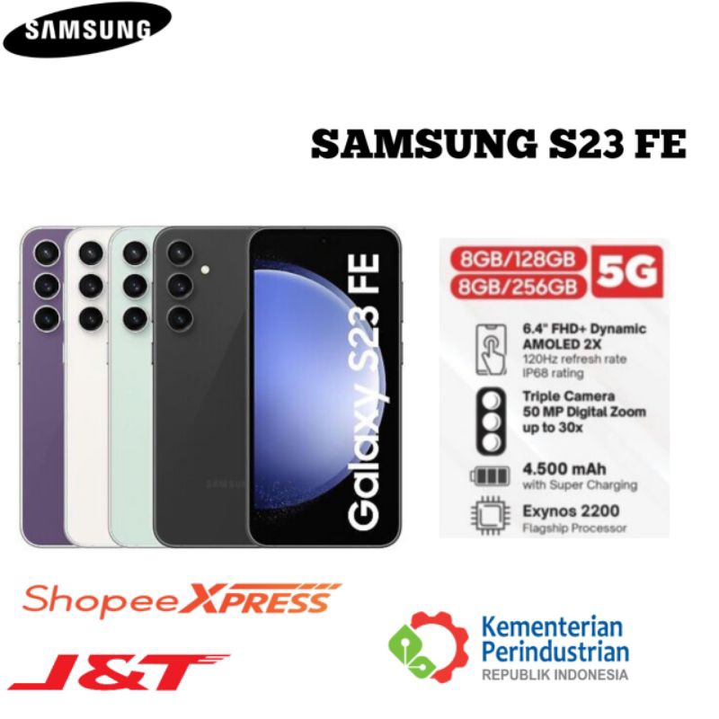 Jual SAMSUNG S23 FE NEW RAM 8 INTERNAL 128/256 GARANSI RESMI INDONESIA ...