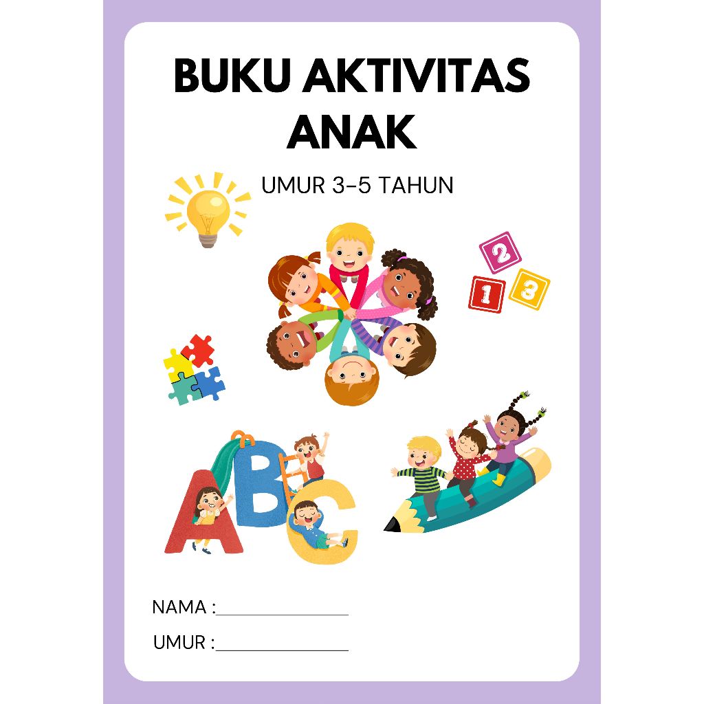Jual Worksheet Activity Anak 2 3 4 5 6 7 PAUD TK SD Bahasa Indonesia ...