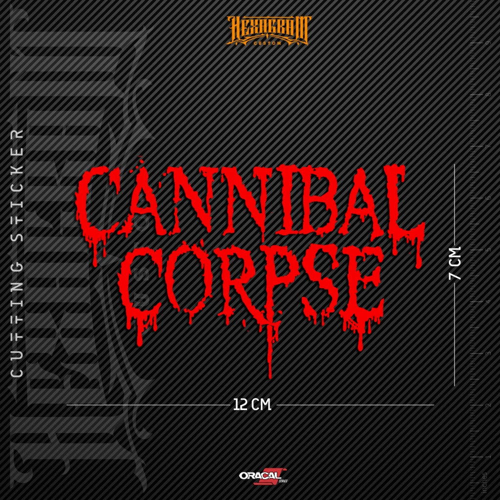 Jual Cutting Sticker Cannibal Corpse Band Logo | Stiker Cutting Band ...