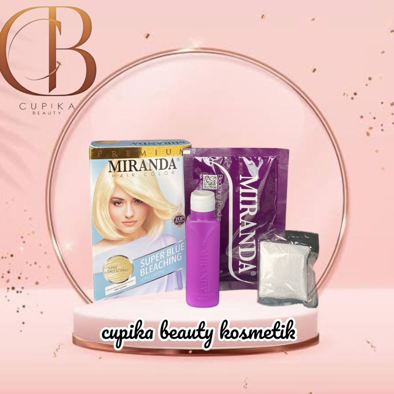 Jual cc,p) MIRANDA HAIR COLORING BLUE BLEACHING - CAT RAMBUT SUPER BLUE ...