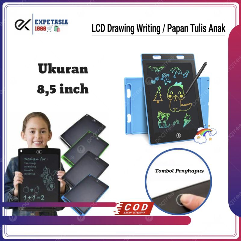 Jual Expetasia LCD Drawing Writing / Papan Tulis Anak Ukuran 8.5 Inch ...