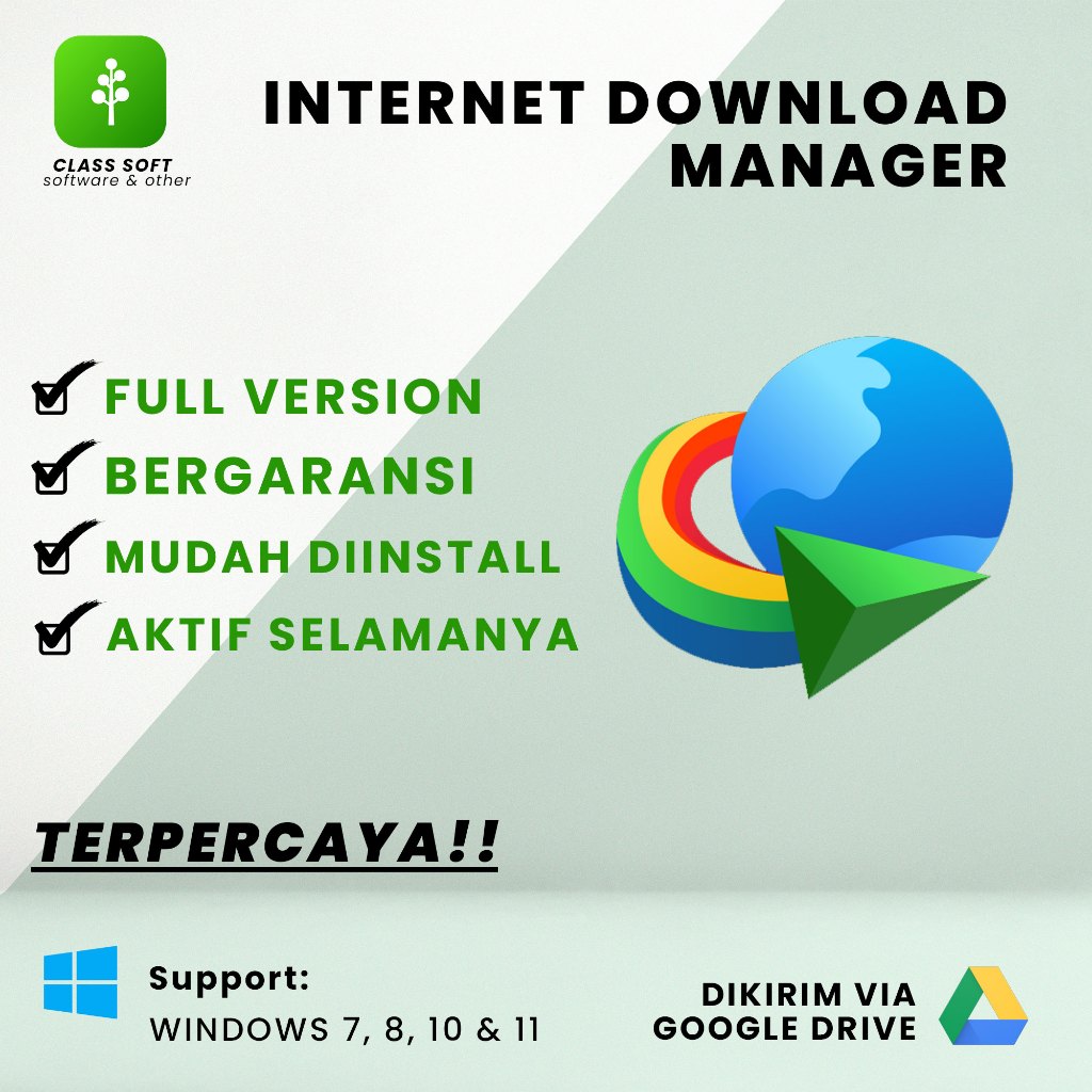 Jual IDM Internet Download Manager Full Version Terbaru/Lama CLASS_SOFT ...