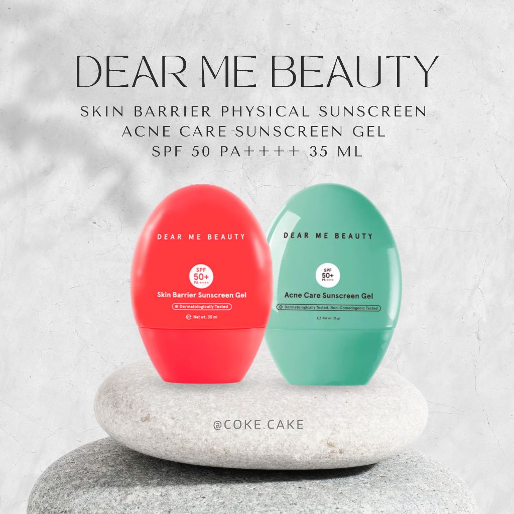 Jual Dear Me Beauty Skin Barrier Physical Sunscreen Gel SPF 50+++ 35 ML ...