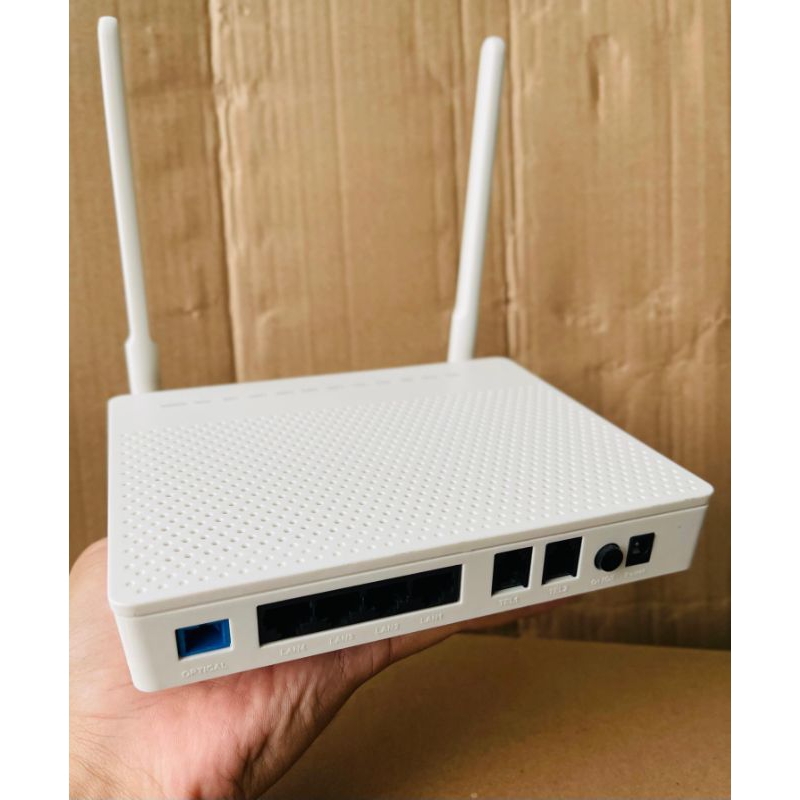 Jual {NEW GIGABIT} ROUTER ECHOLIFE HUAWEI 5H5 XPON PORT BIRU MODEM BARU | Shopee Indonesia