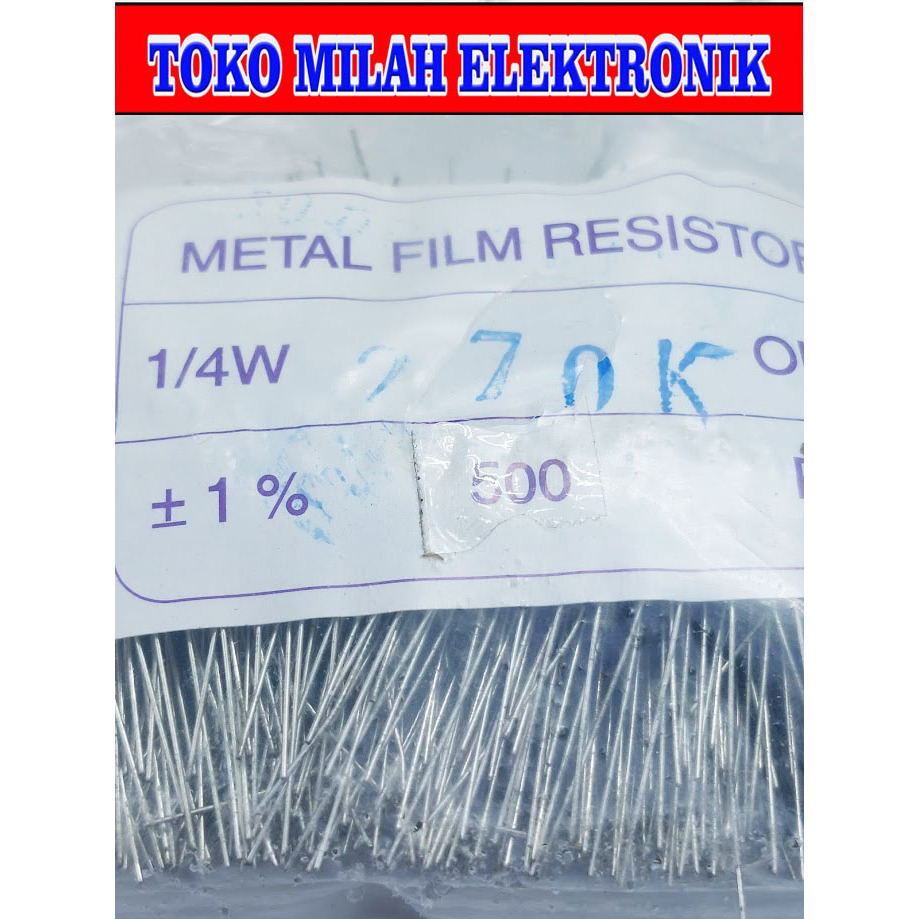 Jual 10 pcs Resistor Toko Milah Elektronik 270K 1/4 watt | Shopee Indonesia