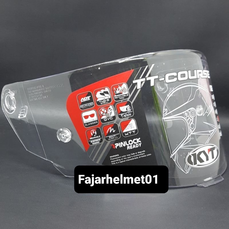Jual Kaca Helm Full Face KYT TT Course KYT KBR MLA G2 PRESTIGE Iridium ...