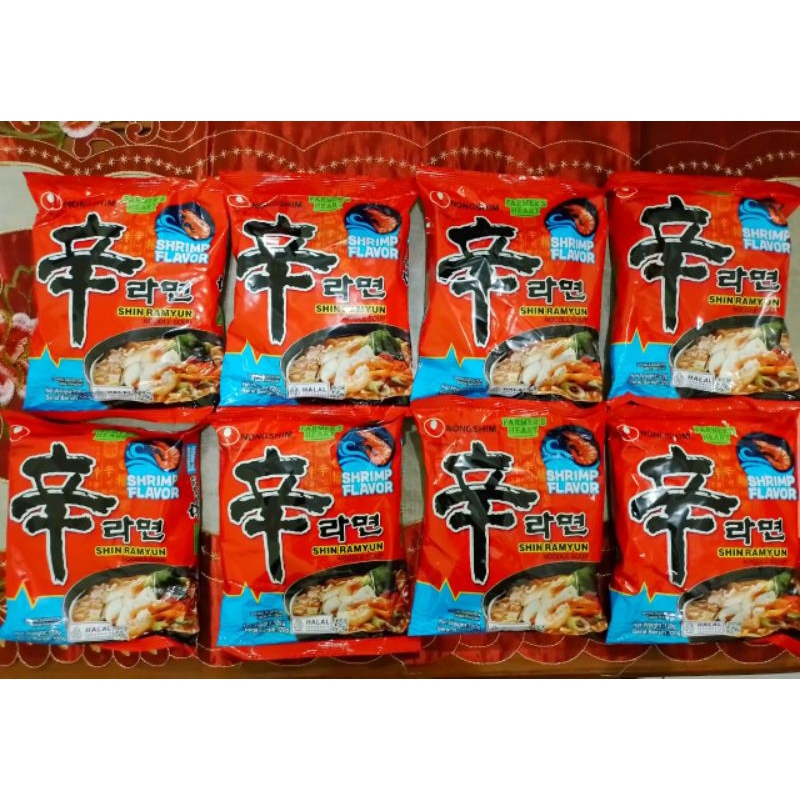 Jual Shin Ramyun Halal Shrimp Flavor NONGSHIM SHIN RAMNYUN SHRIMP ...
