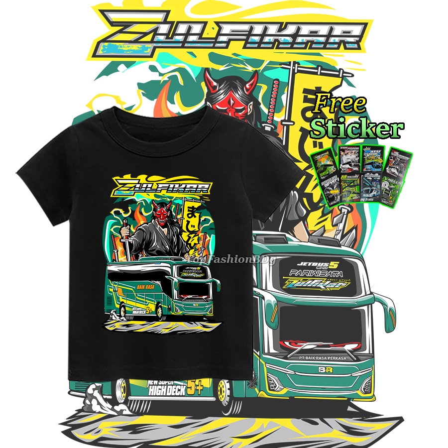Jual Baju Anak Bus ZULFIKAR JETBUS 5 Kaos Vektor Bus Telolet Anak Laki-Laki 1-12 Tahun | Shopee ...