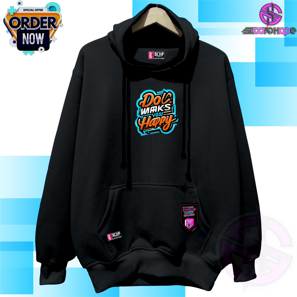 Jual Sweater Pria Lengan Panjang Warna Hitam Hoodie Premium Kekinian ...