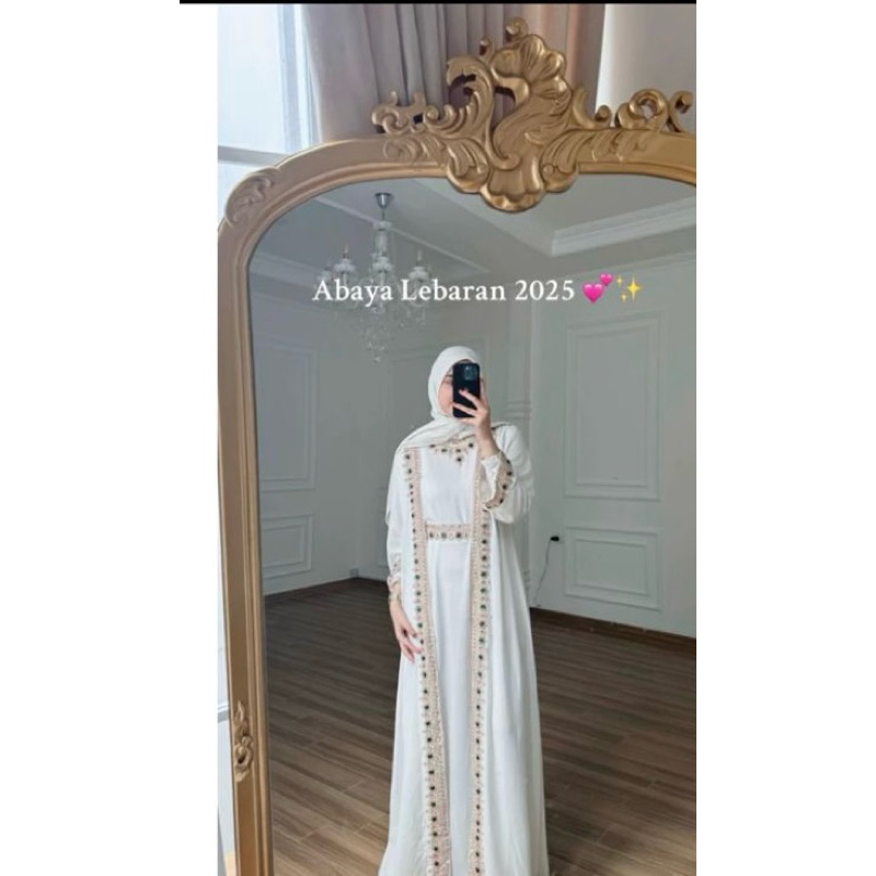 Jual ABAYA YASMIN AUTET FREE INNER TURBAN BELT | Shopee Indonesia