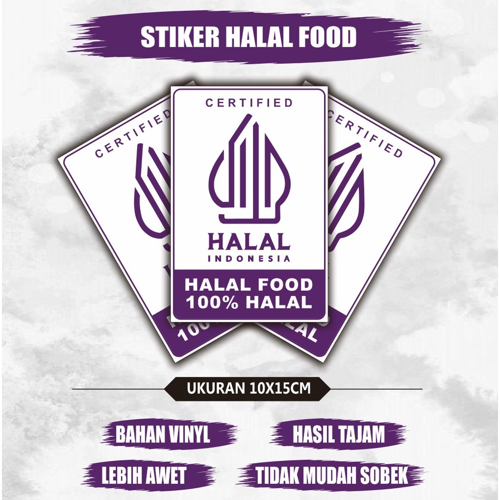 Jual Stiker vinyl halal food - stiker logo halal food | Shopee Indonesia