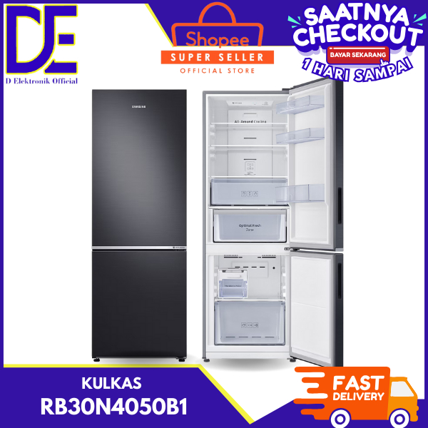 Jual KULKAS 2 PINTU RB30 SAMSUNG DIGITAL INVERTER RB30N4050B1 FREZEER ...