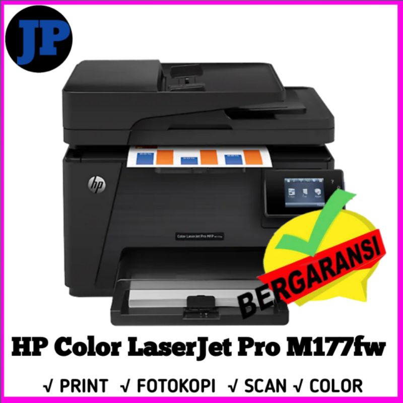 Jual Printer HP Color Laserjet Pro MFP M177fw fotokopi warna mini ...