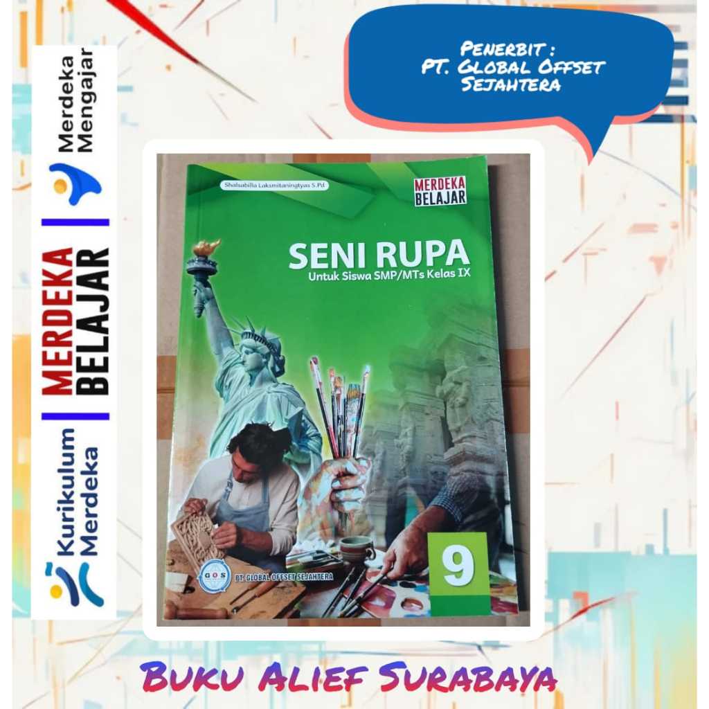 Jual Buku Paket SENI RUPA untuk Siswa SMP/MTs Kelas 9 Kelas IX Penerbit PT Global Offset ...