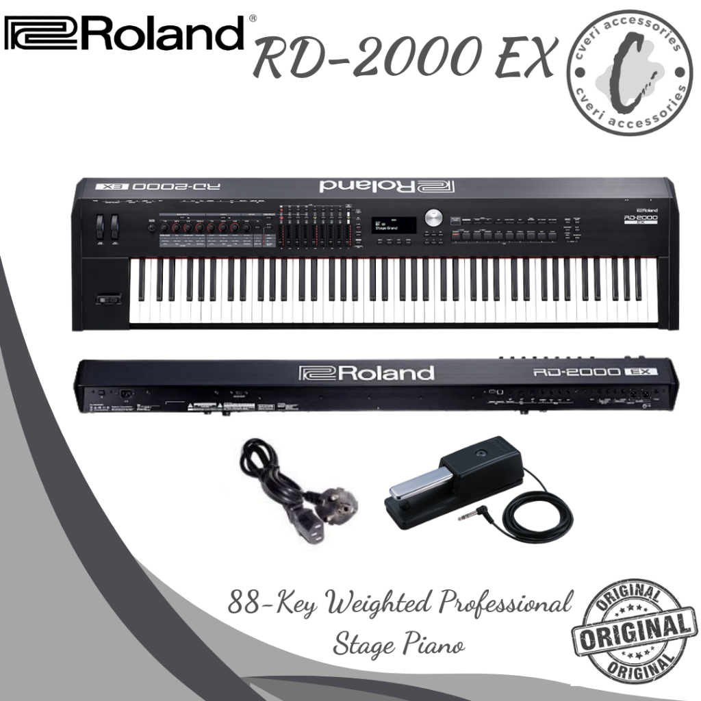 Jual Roland RD2000EX 88-Key Weighted Professional Stage Piano Original ...