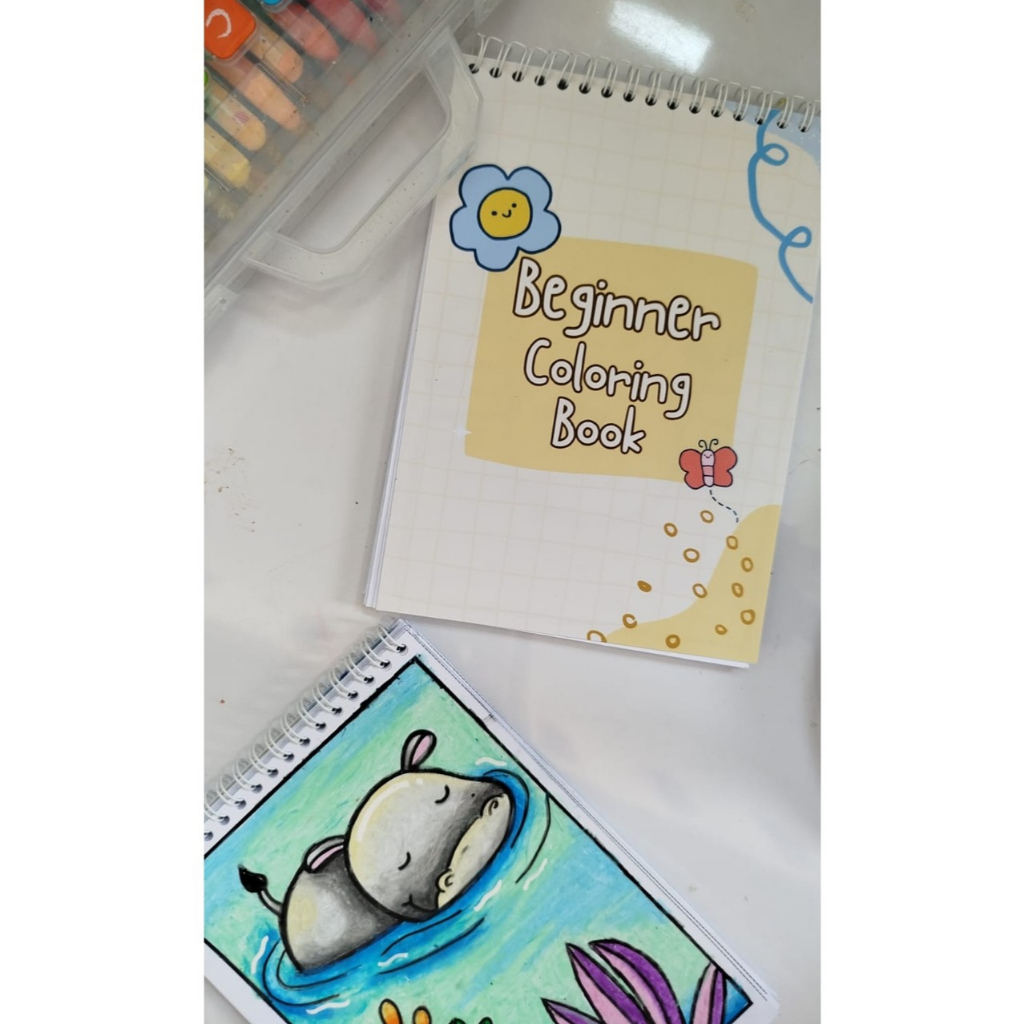 Jual coloring book for beginner | buku mewarnai pemula | Shopee Indonesia