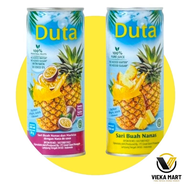 Jual DUTA Minuman Sari Buah 250ml X 12 pcs (Sekrat) / Sari buah nanas ...