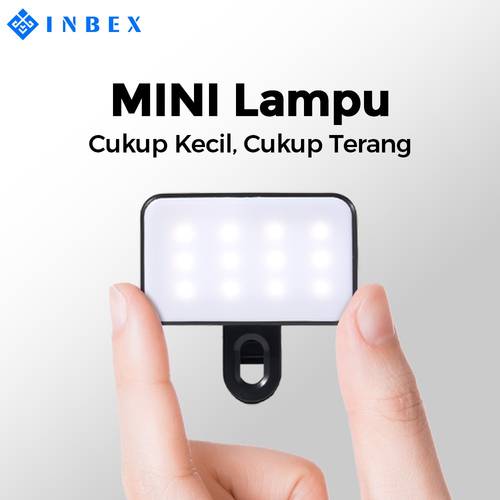 Jual [k] INBEX PL4 Mini Portable LED Light untuk Selfie, Live Streaming, dan Fotografi – Lampu ...