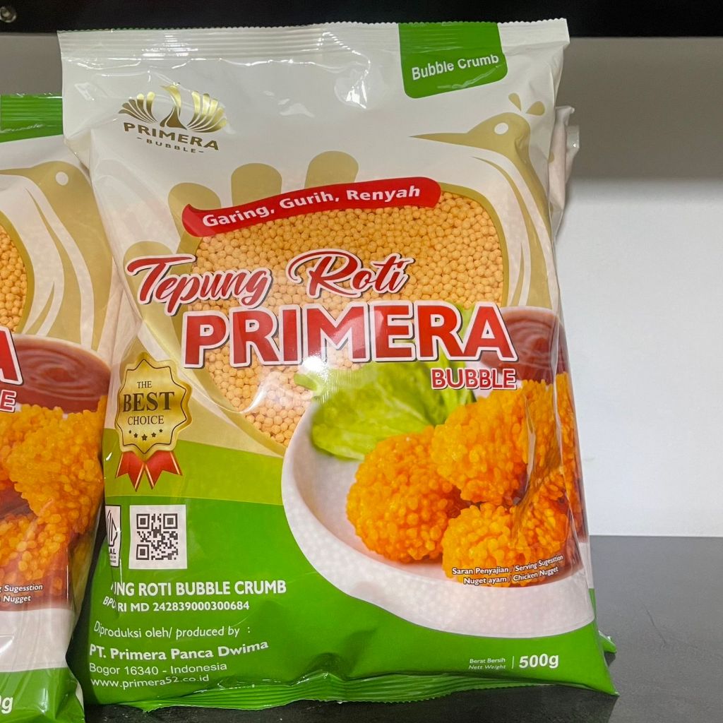 Jual Primera Tepung Roti Bubble Crumb 500gr sameday/instant Only ...