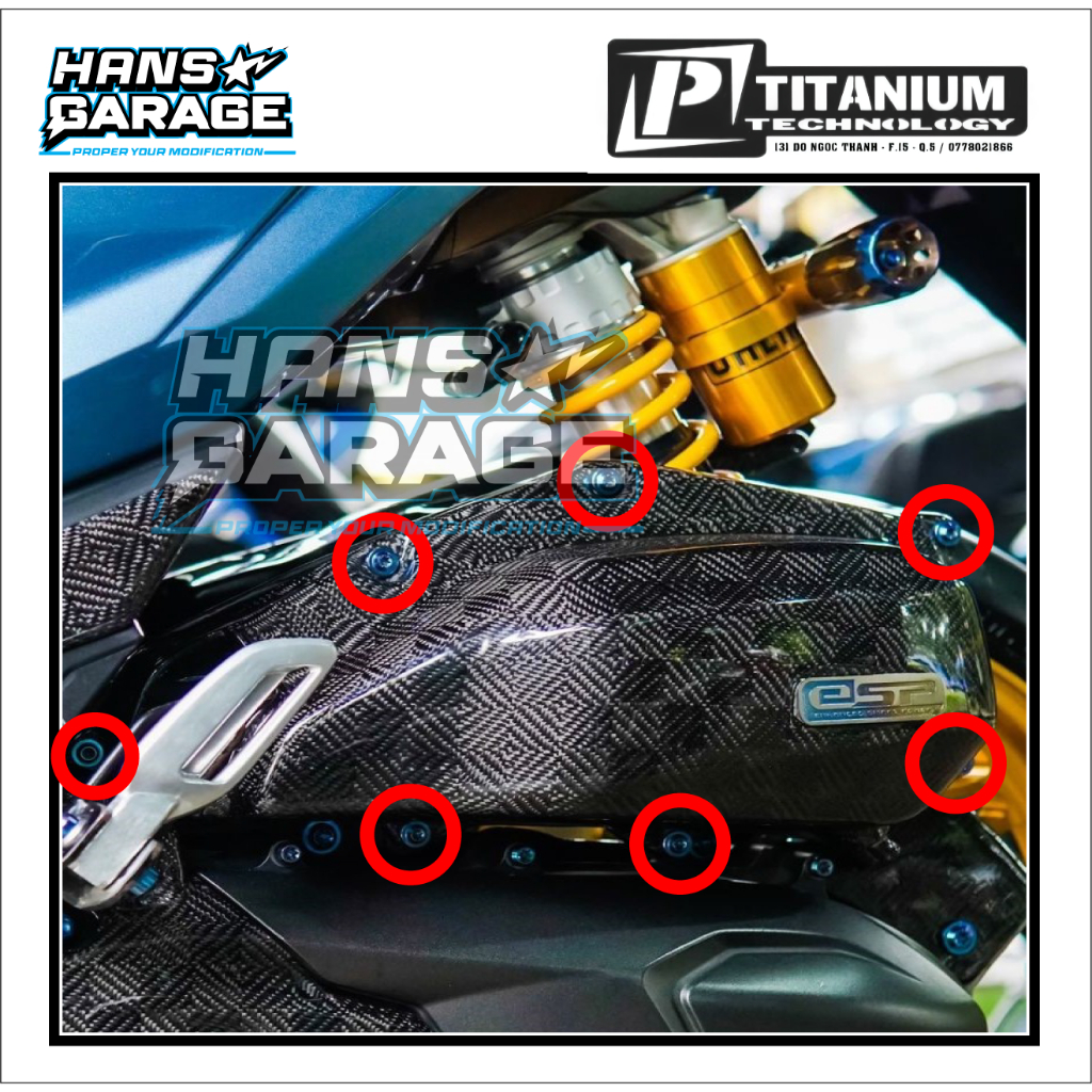 Jual BAUT COVER FILTER TITANIUM GR5 VARIO BEAT SCOOPY PCX ADV (1PCS ...