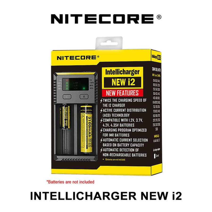 Jual Nitecore i2 Battery Charger 2 Slot for Li-ion and NiMH | Shopee Indonesia