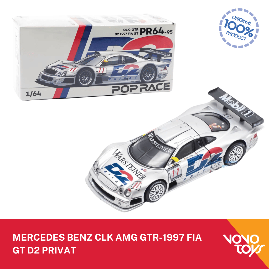 Jual Poprace 1/64 Mercedez Benz CLK AMG GTR-1997 Fia GT D2 Private ...
