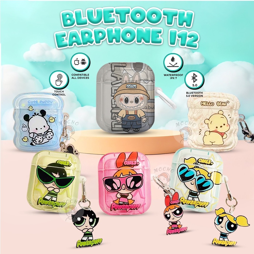 Jual Mochoe COD Headset Bluetooth i12 TWS Dengan Casing Karakter Lucu ...
