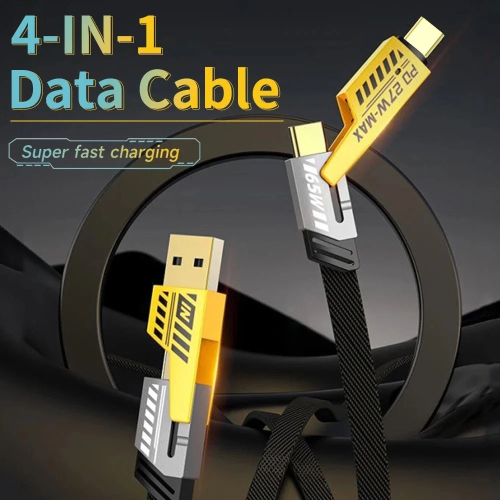 Jual MSM Kabel Data Fast Charging 4 IN 1 USB Type A, Type C, Lightning ...