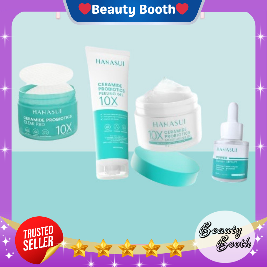 Jual HANASUI Ceramide Probiotic Series | moisturizer Gel | Peeling Gel ...