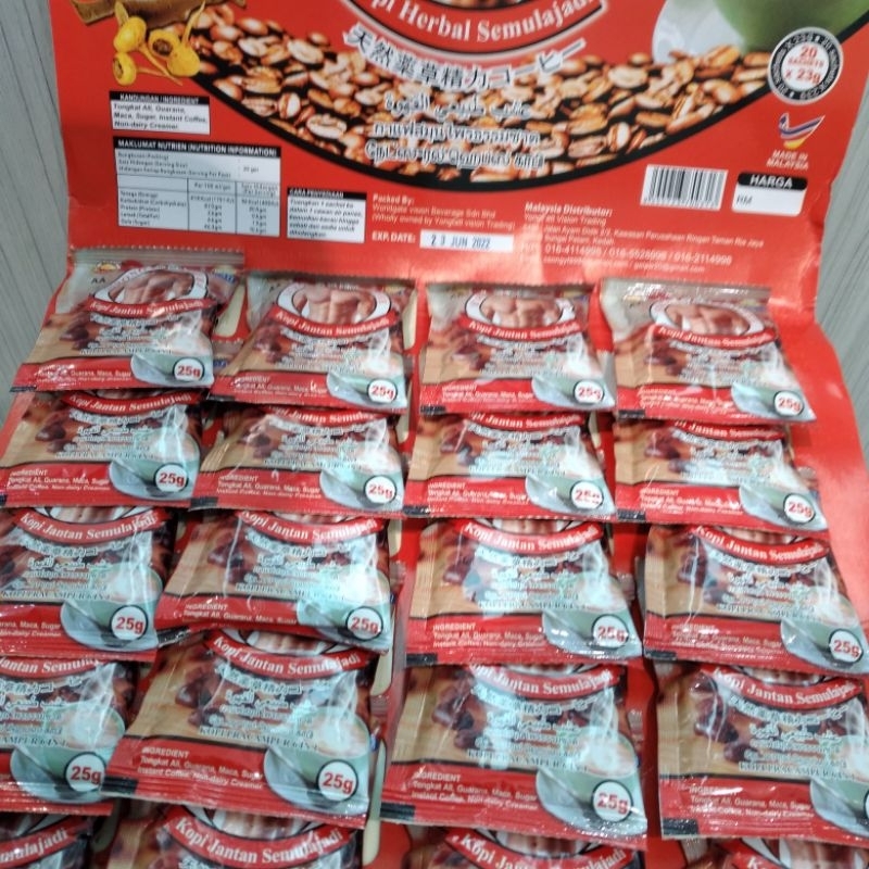 Jual kopi strong AA no.1 original 5 sachet | Shopee Indonesia